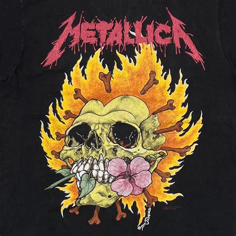 Metallica Pushead Flaming Skull Giant Large 278