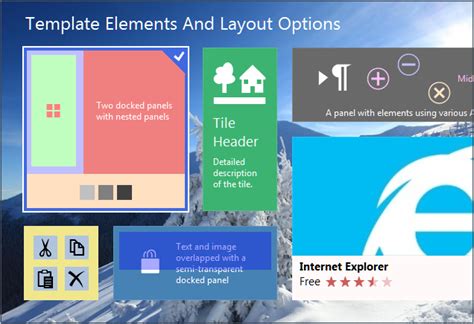 Tilecontrol Templates Componentone Tilecontrol For Winforms