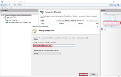 Configuring Ssl To Secure The Connection To Microsoft Dynamics Nav Web Client Arksd