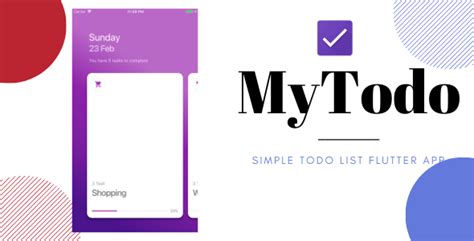 MyTodo Todo List Flutter App Code Market