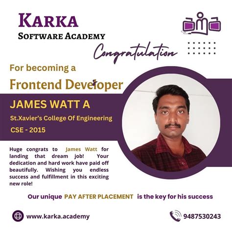 Karka Software Academy On Linkedin Placement Successes Placementdrive Careergrowth