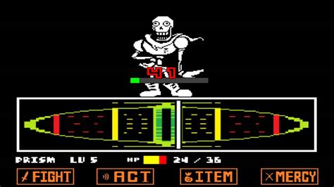 Undertale Neutral Papyrus Boss Fight Youtube