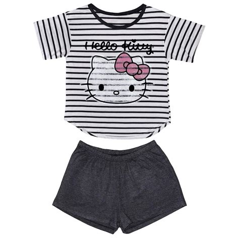 Pijama Mujer Hello Kitty Gris Oscuro S Lider