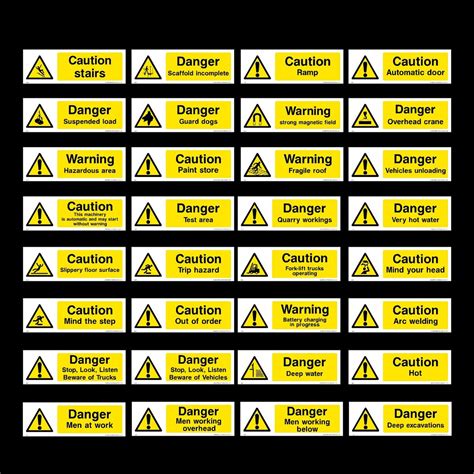 Warning Caution Safety Signs Farm Safety Warnings Caution Farm