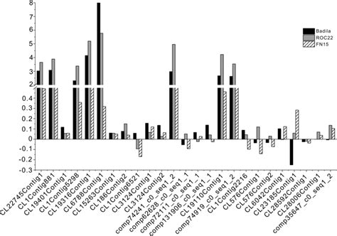 The Expression Pattern Of Twenty Five Genes Obtained From Rt Qpcr