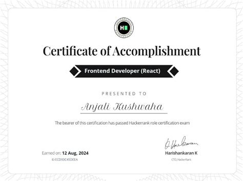 Anjali Kushwaha On Linkedin Hackerrank Coding Continuouslearning Webdevelopment