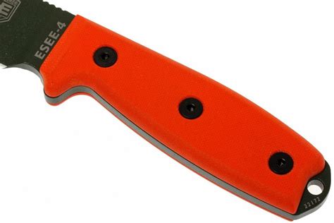 Esee Model 4 Od Blade Orange Handle 4p Ko Od Survivalmes Zonder Schede