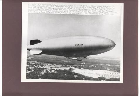 Org 61 Zpg 2w Us Navy Airship Dirigible Aviation Photo 40962073