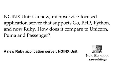 A New Ruby Application Server Nginx Unit