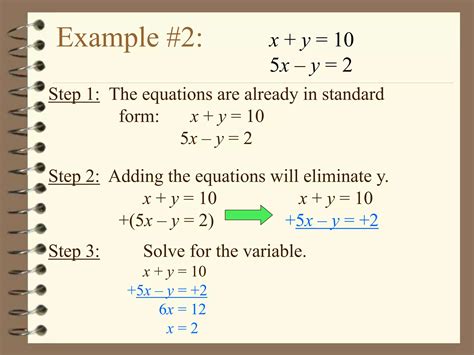 3 2 Solving Systems Of Equations Elimination Method Pptx