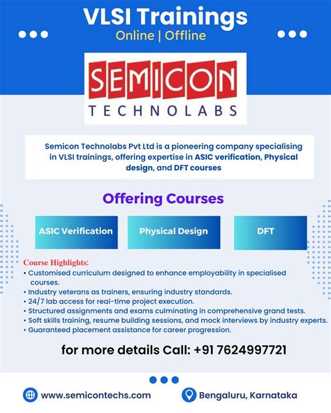Semicon Technolabs Pvt Ltd Is A Pioneering Company Specializing In Vlsi Trainings Offering
