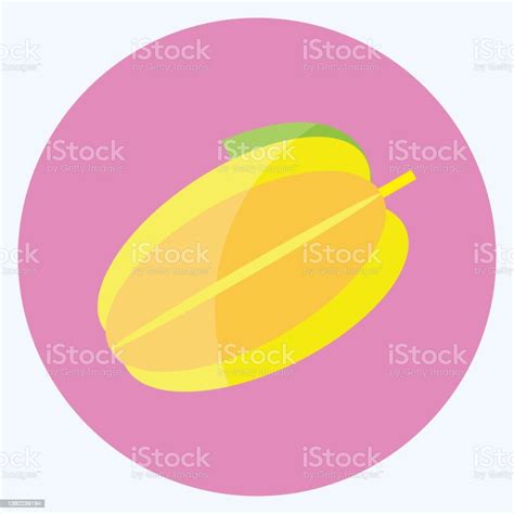 아이콘 카람볼라 과일과 야채 기호에 적합합니다 플랫 스타일 편집 가능한 간단한 디자인 디자인 템플릿 벡터 간단한 기호 그림 과일에 대한 스톡 벡터 아트 및 기타 이미지