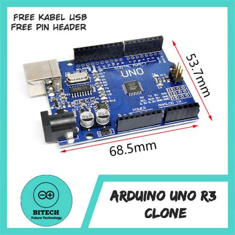 Jual Arduino Uno R3 Smd Clone Version Kota Tangerang Bitech Oficial