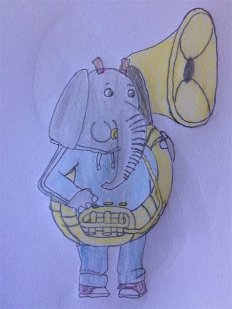 Meena Playing The Sousaphone By Puffedcheekedblower On Deviantart
