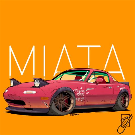 Mazda Miata Concept Art Sench Denisov