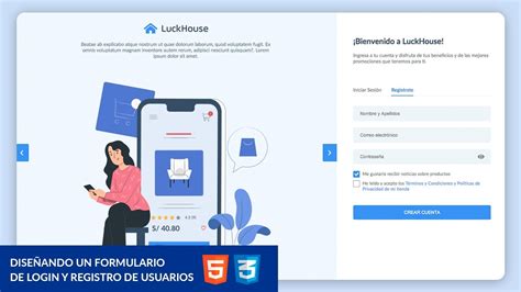 Diseñando Un Formulario De Login Y Registro Utilizando Html Css