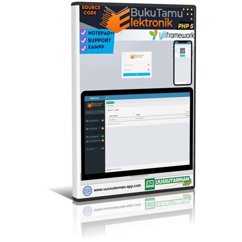Jual Aplikasi Buku Tamu Elektronik Dan Qrcode Berbasis Web PHP 5