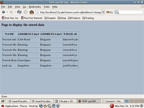 Php Code To Display Mysql Data In An Html Table Krazytech