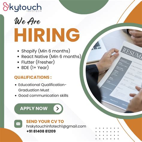 Skytouch Infotech Llp On Linkedin Hiring Jobopening Reactnativedeveloper Shopifydeveloper