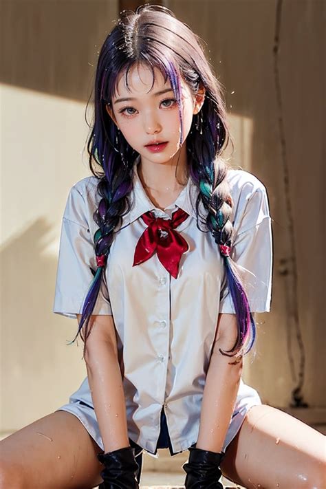 A 30 Yo Woman Longwavehai Image Created By Lovely Pjk Tensorart