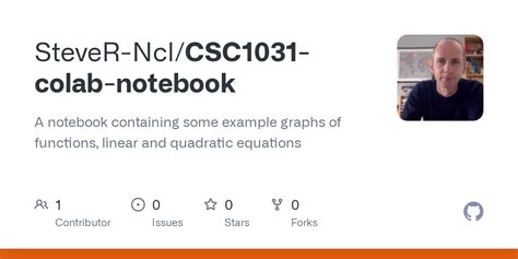 Github Stever Nclcsc1031 Colab Notebook A Notebook Containing Some