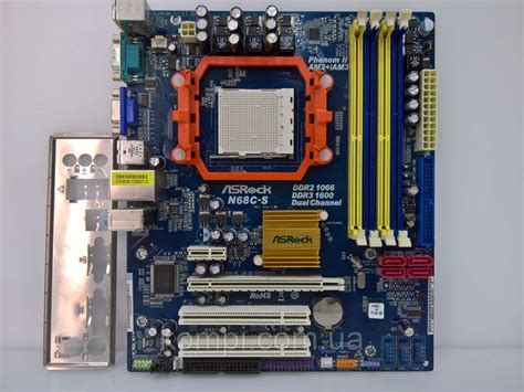 Материнская плата ASRock N68C-S AM2+/AM3 DDR3 / DDR2, цена 879 грн ...