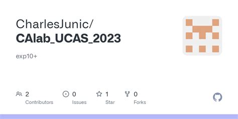 github charlesjunic calab ucas 2023 exp10