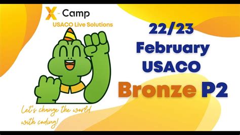 Usaco 2023 Feb Bronze Problem 【2】 Live Solution Youtube