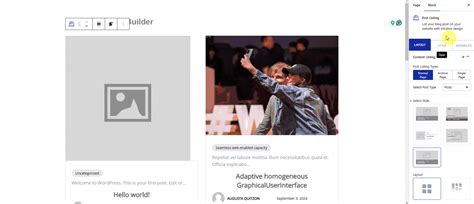how to create custom loop skin using inline editing for blog post in
