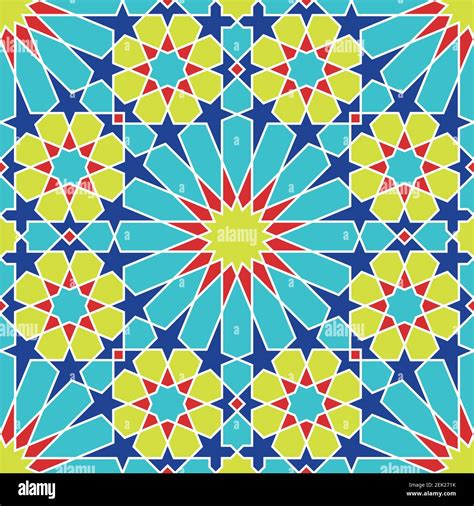 Islamic Geometric Patterns On Fabric Ramadan Islamic Ornament Vector