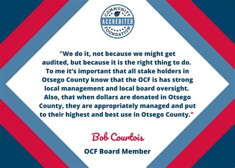 Ocf Passes Accreditation Otsego Community Foundation