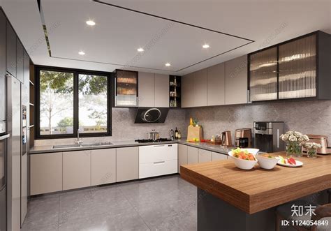 现代厨房3d模型下载【id 1124054849】 知末3d模型网