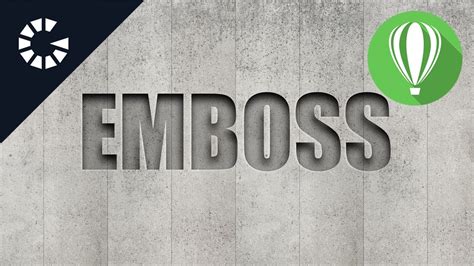 Emboss CorelDraw Tutorial YouTube