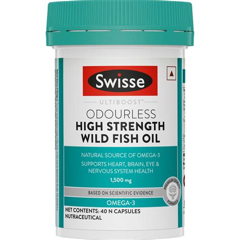 Swisse High Strength Wild Fish Oil 1500mg 200 Capsules