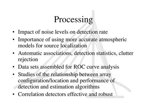 Summary Of 2003 Infrasound Technology Workshop Ppt Download