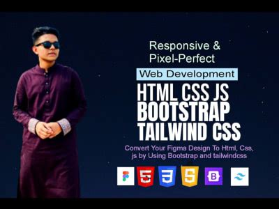 Figma Converted Into Html CSS JS Websites Using Bootstrap Or Tailwind Upwork