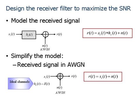 Lecture 1 30 Structure Of The Optimal Receiver