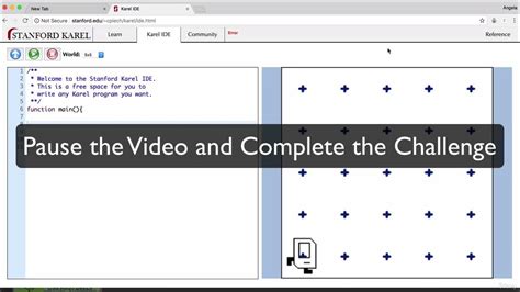 Functions Part 1 Challenge The Karel Robot Youtube
