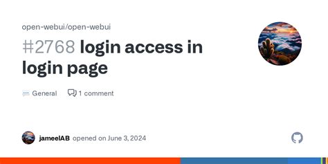Login Access In Login Page Open Webui Open Webui Discussion Github