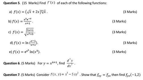Solved A Complete The Following Table 3 Marks 05