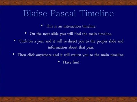 Blaise Pascal Powerpoint