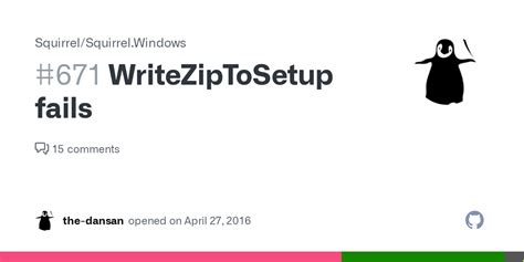 Writeziptosetup Fails · Issue 671 · Squirrelsquirrelwindows · Github