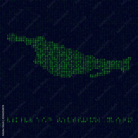 digital little san salvador island logo island symbol in hacker style