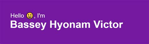 Hyonam99 Hyonam Victor Bassey · Github