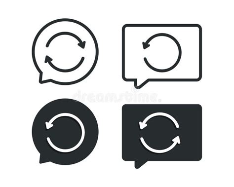 Message Sync Chat Backup Icon Illustration Vector Stock Vector Illustration Of Message