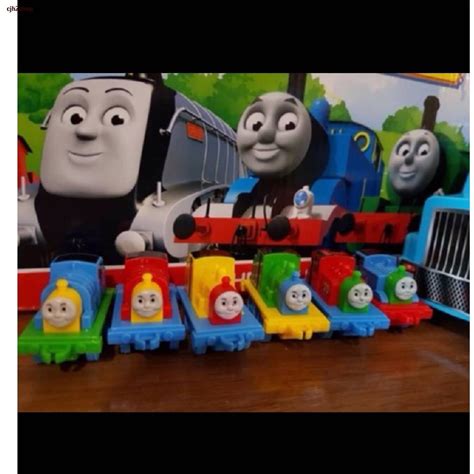 จุดกรุงเทพรถไฟ รถไฟโทมัส รถไฟthomas รถบรรทุกตู้โชว์รถไฟโทมัส6คัน Cjh2shop Thaipick