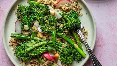 Broccolini And Quinoa Salad With Creamy Tahini Dressing Seasonal Cravings