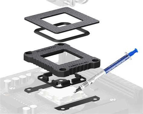 Elecgear Amd Cpu Contact Frame Liquid Metal Thermal Paste Carbon Fiber Mod Ilm For Amd Ryzen