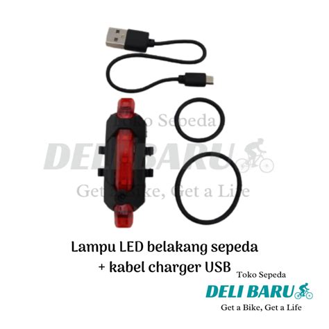 Jual Lampu Belakang Led Sepeda Usb Bisa Di Cas Rechargeable Shopee Indonesia