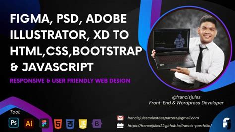 Francis Jules Espartero On Linkedin Francisjules I Will Convert Figma To Html Psd To Html Xd